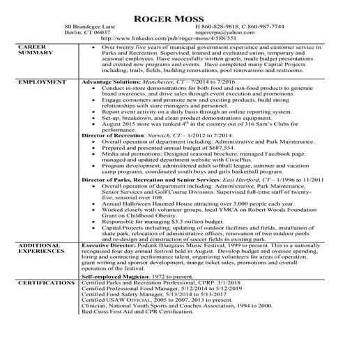 Val's Resume 2016 | DOCX