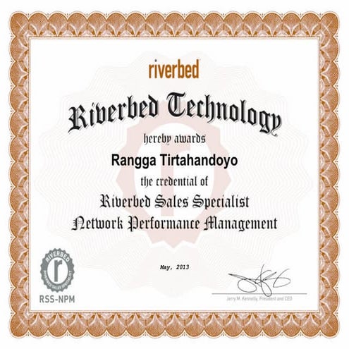 Riverbed-RSS-NPM-Certificate-01 | PDF