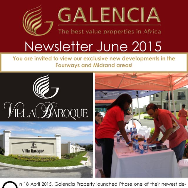 Galencia Property June 2015 Newsletter | PDF