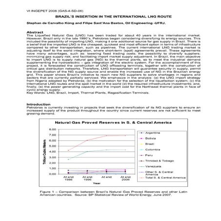 Paper Ingepet - Brazil's Insertion in the LNG Route | PDF