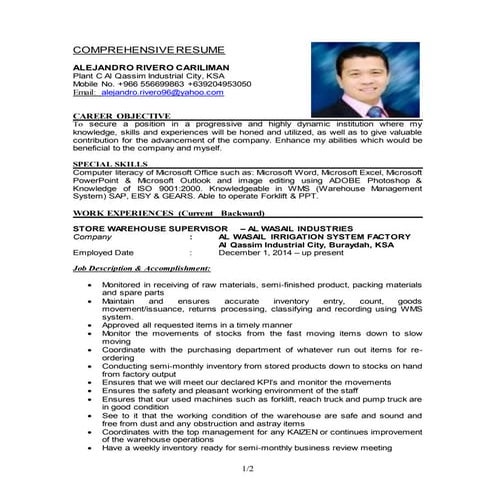 COMPREHENSIVE RESUME_updated_29102016 | DOCX