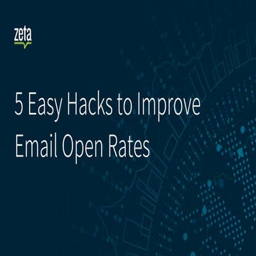 5 easy hacks to improve email open rates | PDF