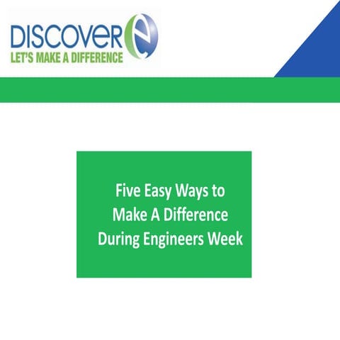 5 easy tips to prep for engineers week | PPTX