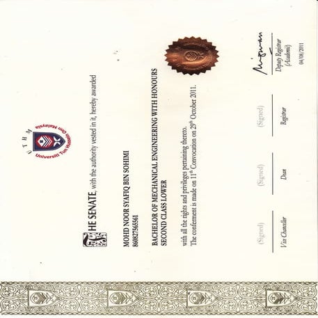 TMDE CERTIFICATE