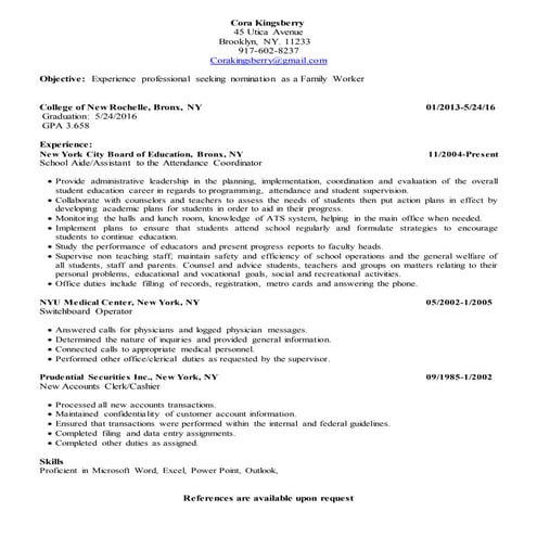 Kelly McNamara resume 7.21.15