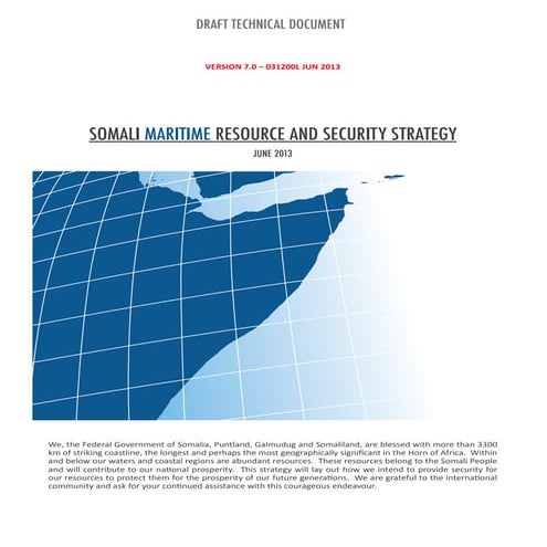 Somali Maritime Resource and Security Strategy - vers 7 | PDF