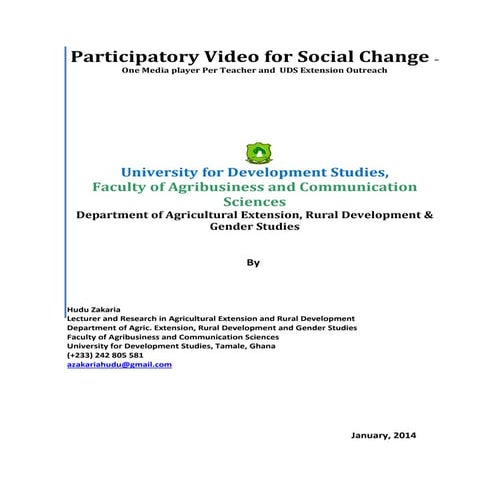 Participatory extension. | PPT