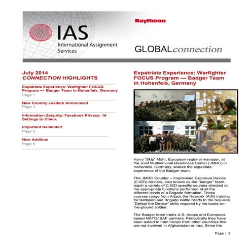 July_2014_ Raytheon GLOBALconnection | PDF