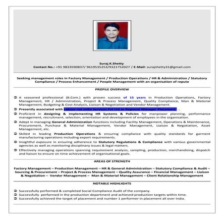 Suraj Shetty Resume updated 1 | PDF
