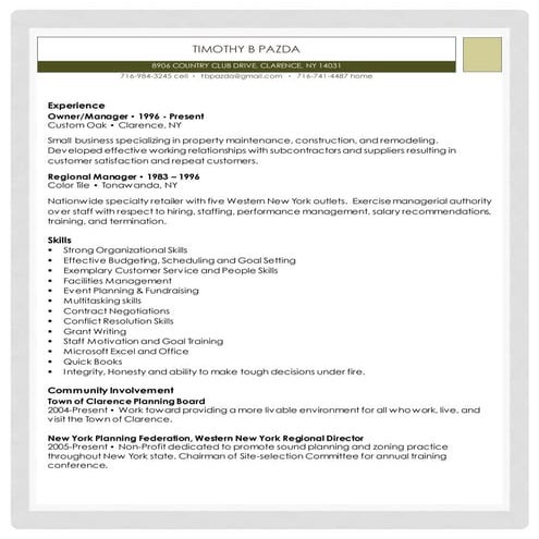Tim 2015 resume | DOCX