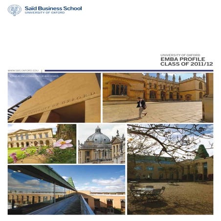 EMBA 8 ClassProfile book | PDF | Professional School | Postgraduate Education