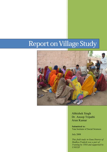 Village Profile data collection format | PDF