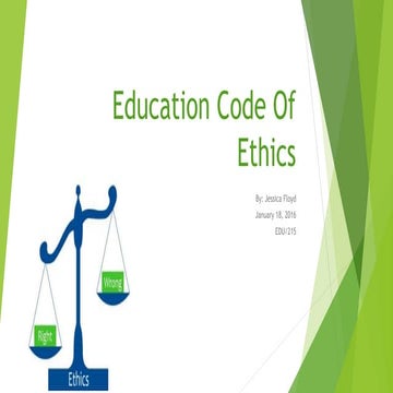 5 education ethical code | PPTX