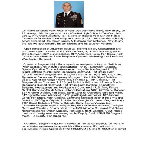 Military Biography