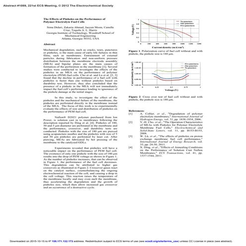Fuel Cells Abstract | PDF