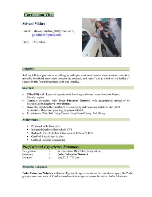 Updated Resume - Ankita | PDF