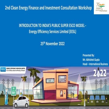 Introduction to India's public super ESCO model, Abhishek Gupta | PPT