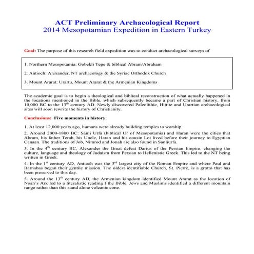 Archaeological Report.Mesopotamia.2015.09.15 | Christianity | Religion ...