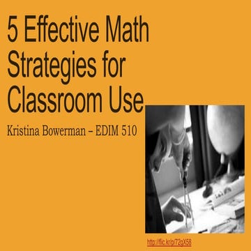 5 effective math strategies for classroom use | PPT