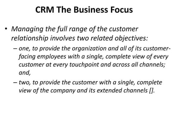 Electronic Customer Relationship Management (E-CRM) | PPT