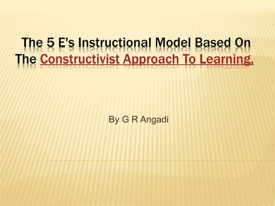 5 e model lesson plan | PPT