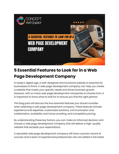 UX Design Product Development life Cycle - Concept Infoway | PDF