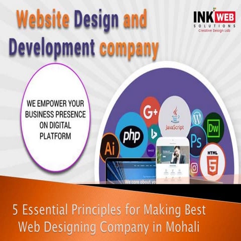 How can you get in touch with Ink Web Solutions for more information about their Web Development ...