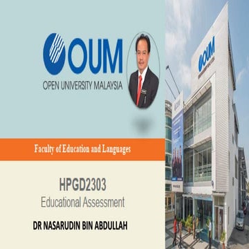 5 ET5 T9 HPGD 2303 Educational Assessment | PDF