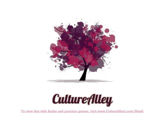 Basic Hindi words and phrases | PPT