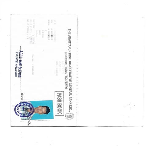 adcc bank passbook | PDF