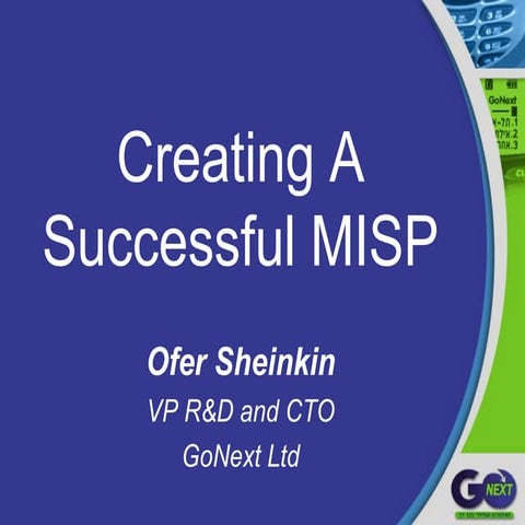 Creating A Successful MISP - V2 | PPT