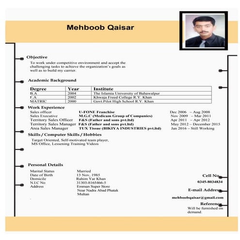 Moiz Baig CV | DOC