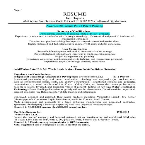 Gabe_Cahn_Resume_Sept2015 | DOCX