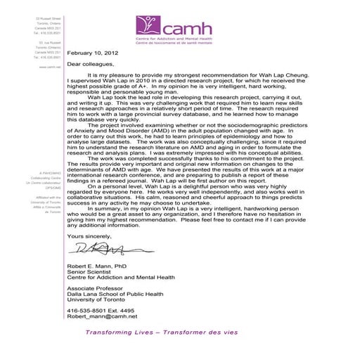 Recommendation Letter Mary Kay | PDF