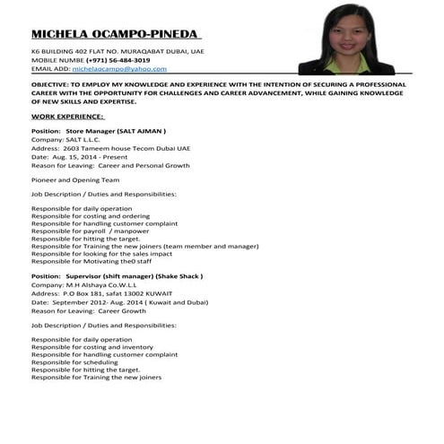Michela | DOC