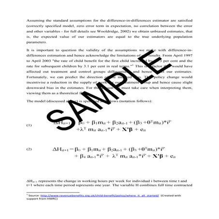 Difference-in-Difference Methods | PDF