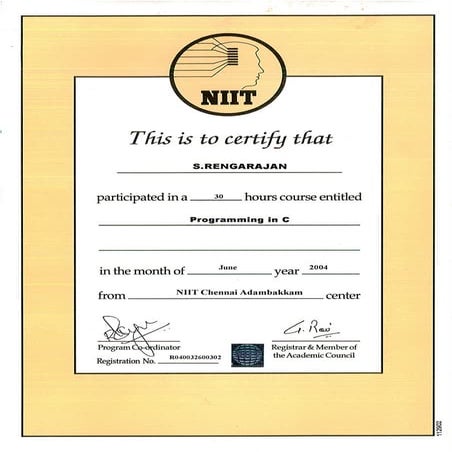 NIIT C ORIGINAL | PDF