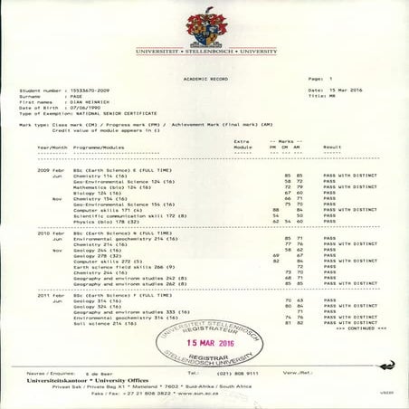 DH_Page_Official Academic History | PDF