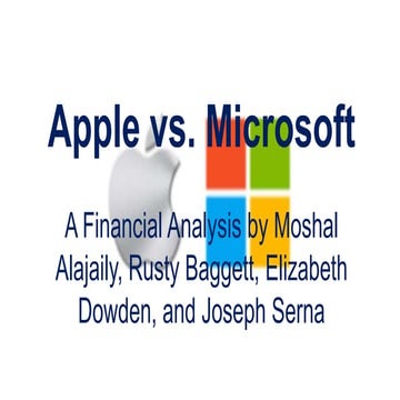 Apple vs Microsoft | PPTX