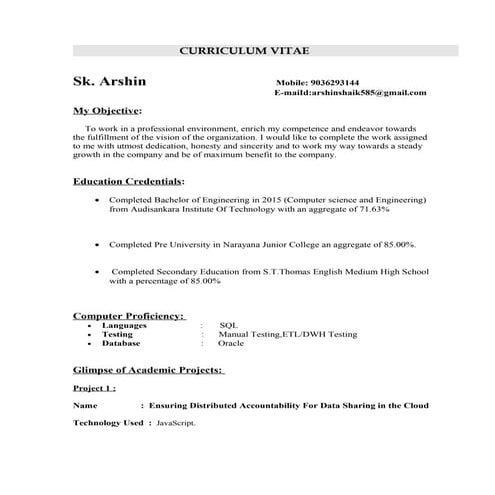Akhil's Resume | PDF
