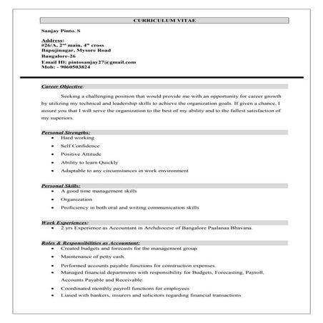 sanjay- Resume | PDF