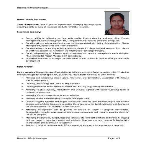 Profile_Vimala | PDF