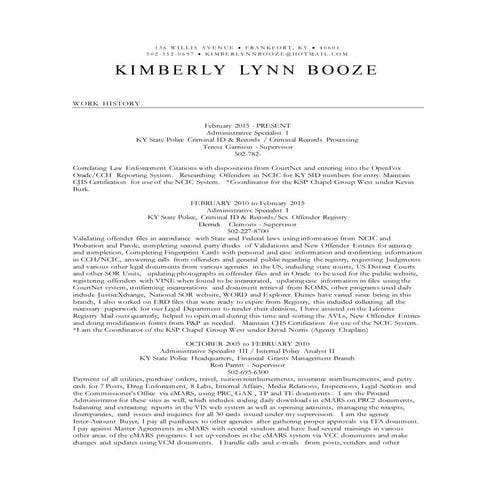 Kimberly's Resume 2015 IN2