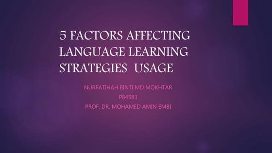 Task (3) impact of technology on language learning questions | PPT