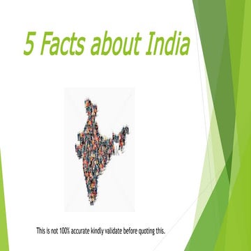 5 facts about india | PPTX
