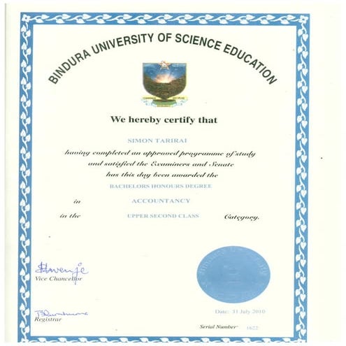 3. Degree Certificate (1) | PDF