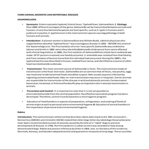 Common animal diseases | PPTX