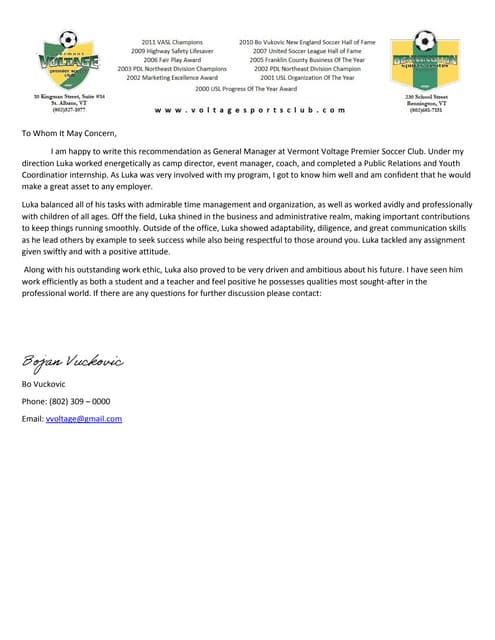 Francesco-Reference letter | PDF