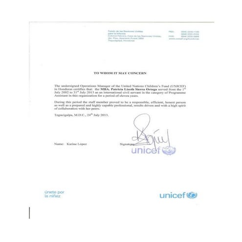 Unicef Reference | PDF