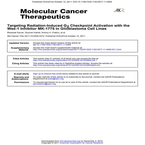 Sarcar B et al.,-Mol Cancer Ther-2011-Sarcar- | PDF